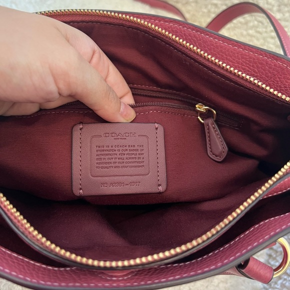 Coach | Bags | Coach Remi Pink Raspberry Colored Pebbled Leather ...